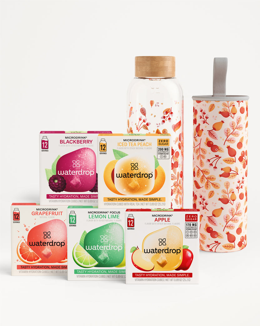 Variety packs - Hydration cubes & water bottle | waterdrop®