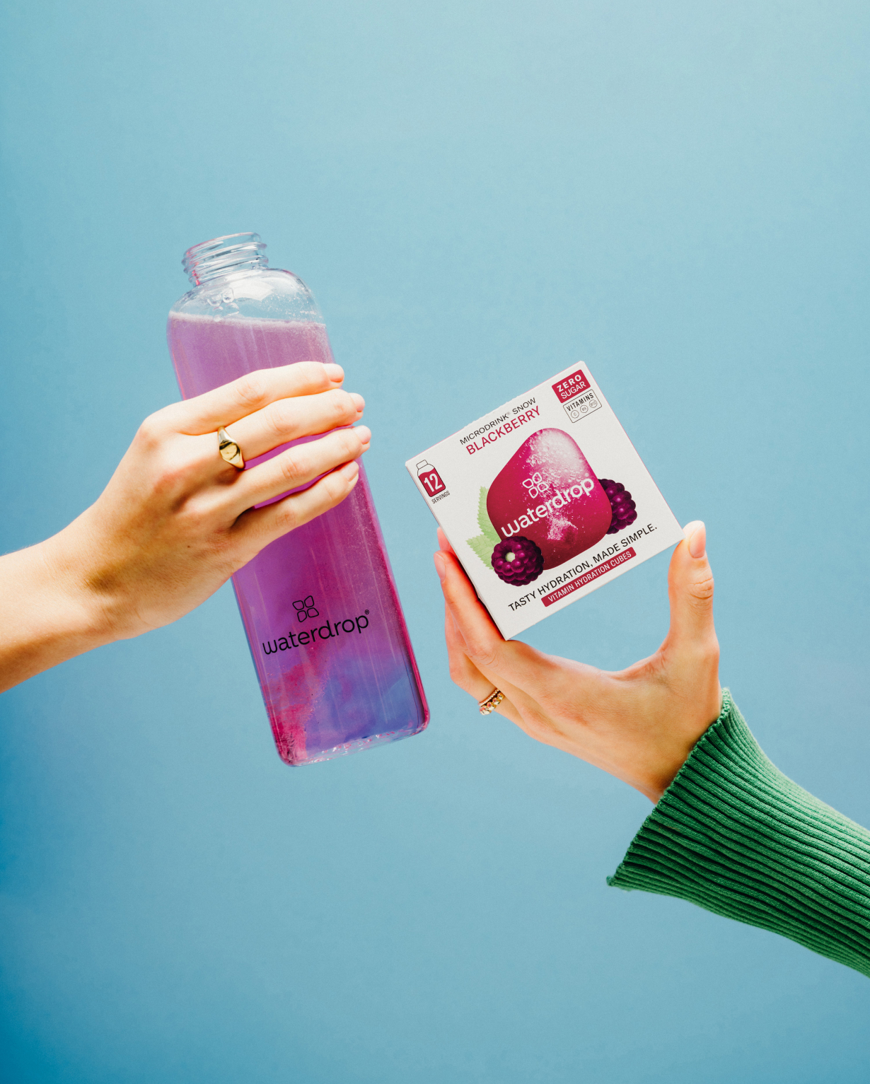 Berry Mix Set: FLAIR, BLACKBERRY, BOOST & ICED TEA BLUEBERRY | waterdrop®