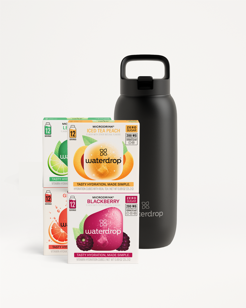 Variety packs - Hydration cubes & water bottle | waterdrop®