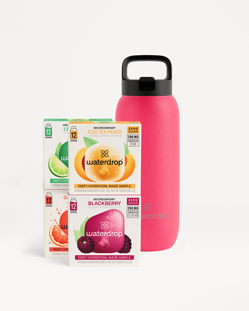 Variety packs - Hydration cubes & water bottle | waterdrop®