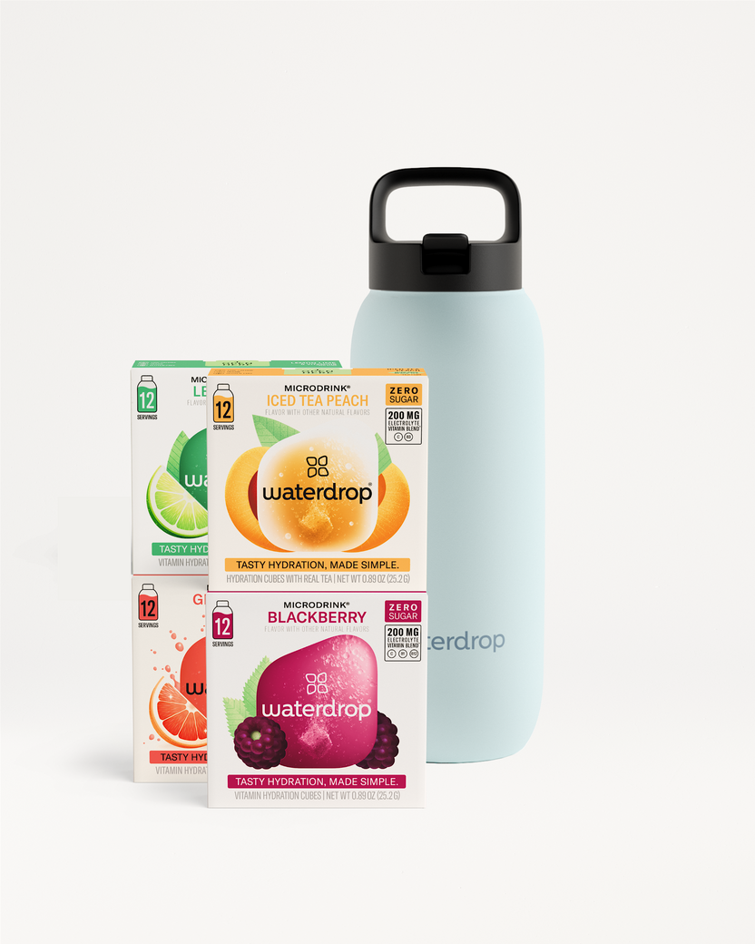 Variety packs - Hydration cubes & water bottle | waterdrop®