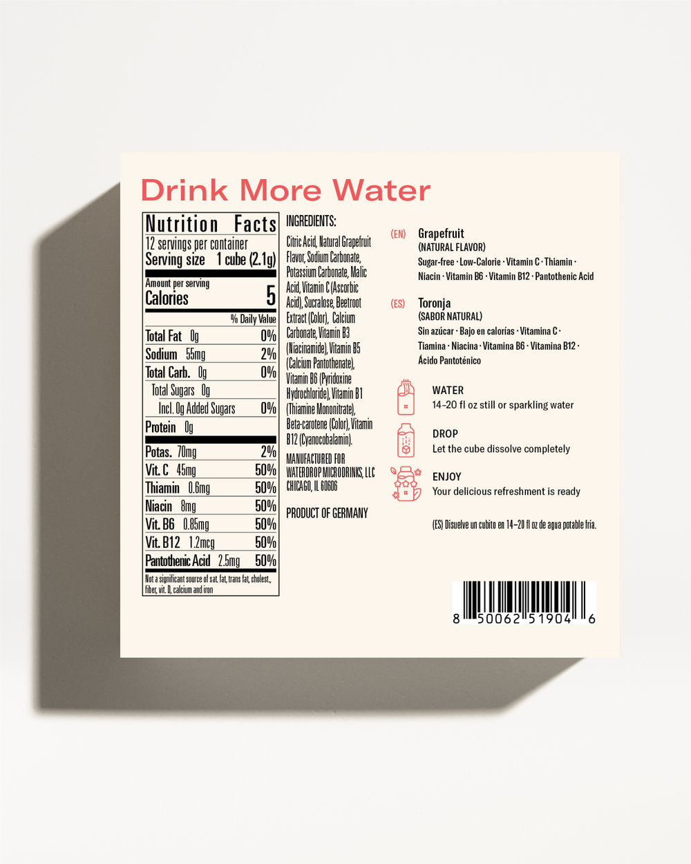 GRAPEFRUIT 12-Pack: Order now | waterdrop®