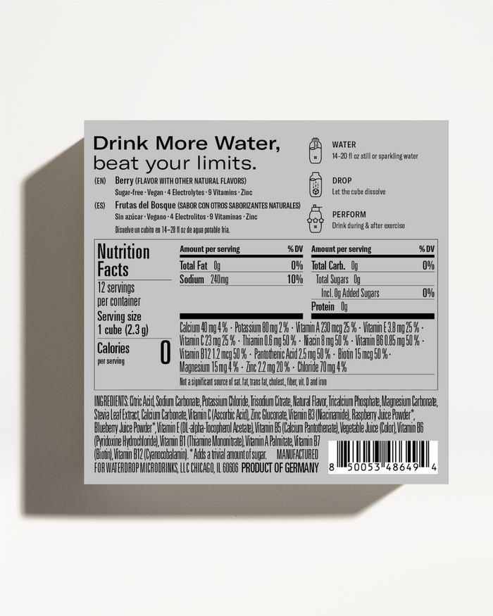 Microlyte BERRY with electrolytes: Order now | waterdrop®